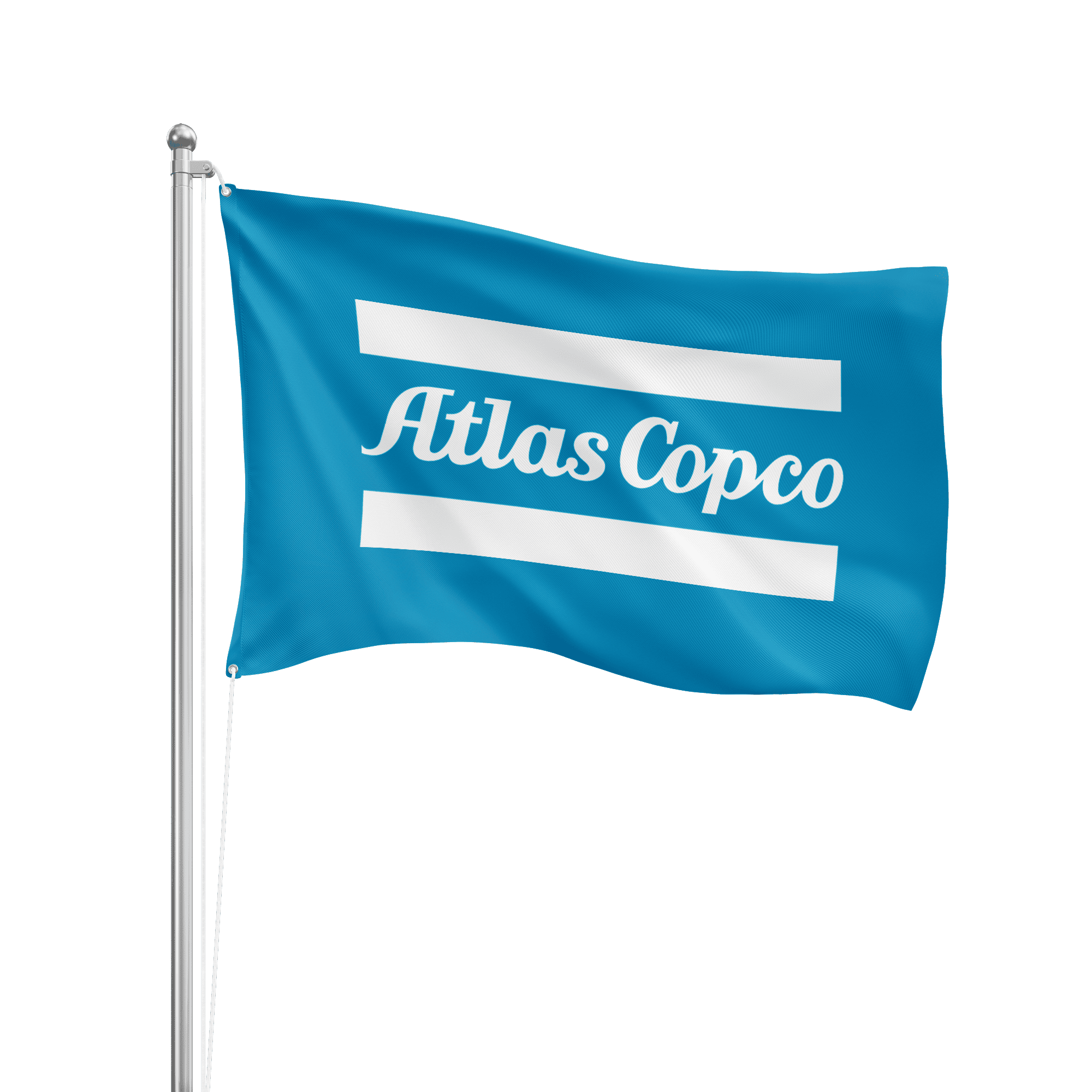 Atlas Copco Flag 240 x 150 cm Atlas Copco Profilestore